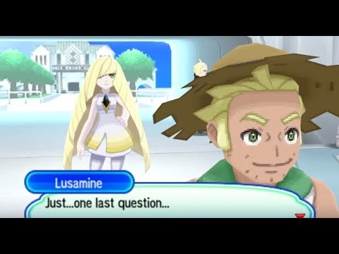 MOHN MEETS LUSAMINE (Lillie's Father) Pokemon Ultra Sun and Ultra Moon ...