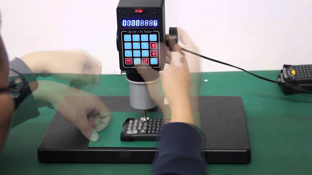 MC9090 53key Keypad Switch Life Tester - YouTube