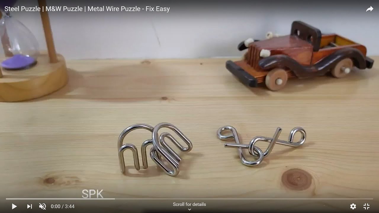 Steel Puzzle | M&W Puzzle | Metal Wire Puzzle - Fix Easy - YouTube