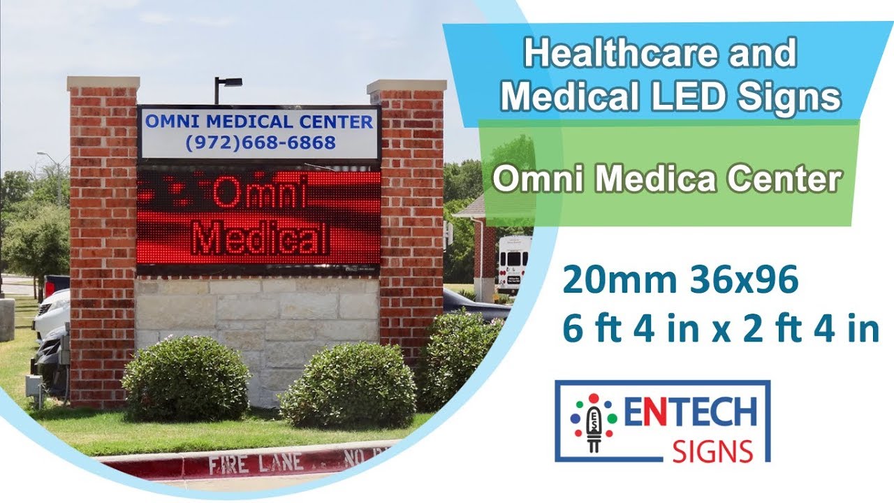 LED Sign for Healthcare Centers and Medical Offices | 20MM Digital Sign ...