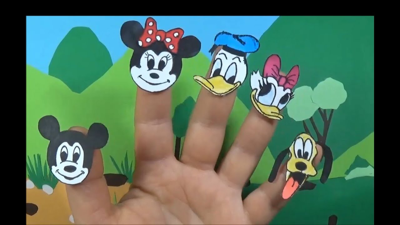 Mickey Mouse Finger Family Donald Daddy Finger Happykids - YouTube