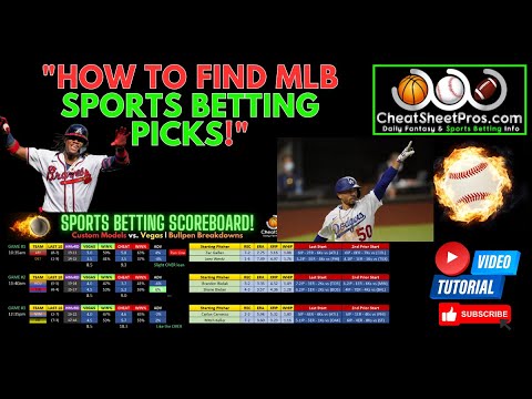 "How to find MLB Sports Betting Picks!" - 2023 Cheatsheet Tutorial ...