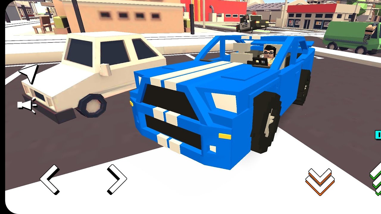Blocky Car Racer - Unlock All Car Blue Mustang | Update City ( By ...