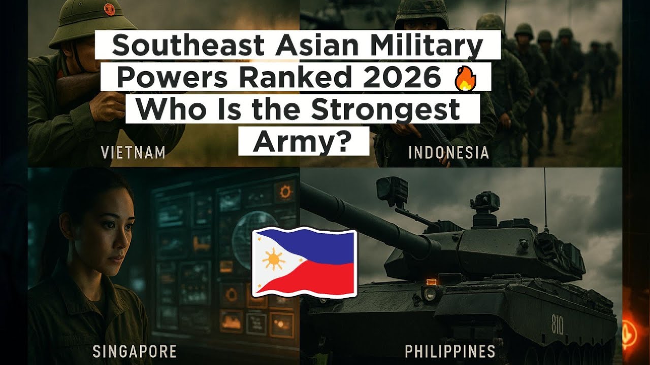SOUTHEAST ASIAN MILITARY POWERS RANKED 2026 🔥 WHO IS THE STRONGEST ARMY ...