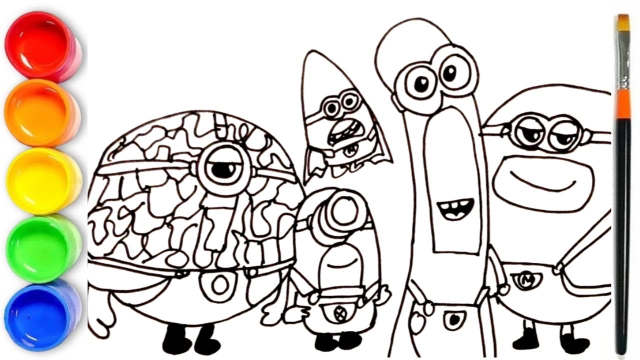 Despicable Me 4 Mega Minions Drawing | How to Draw All Mega Minions ...