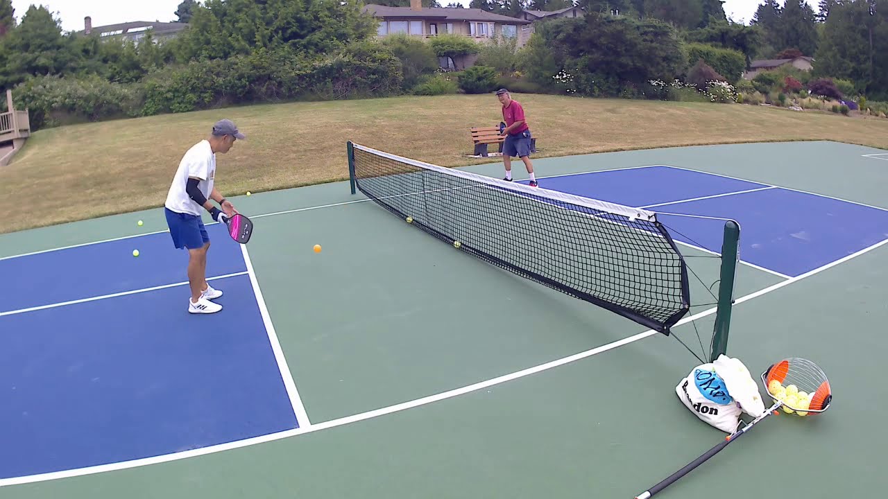 Pickleball Muscle Memory Drill Session In The Rain #1 - YouTube
