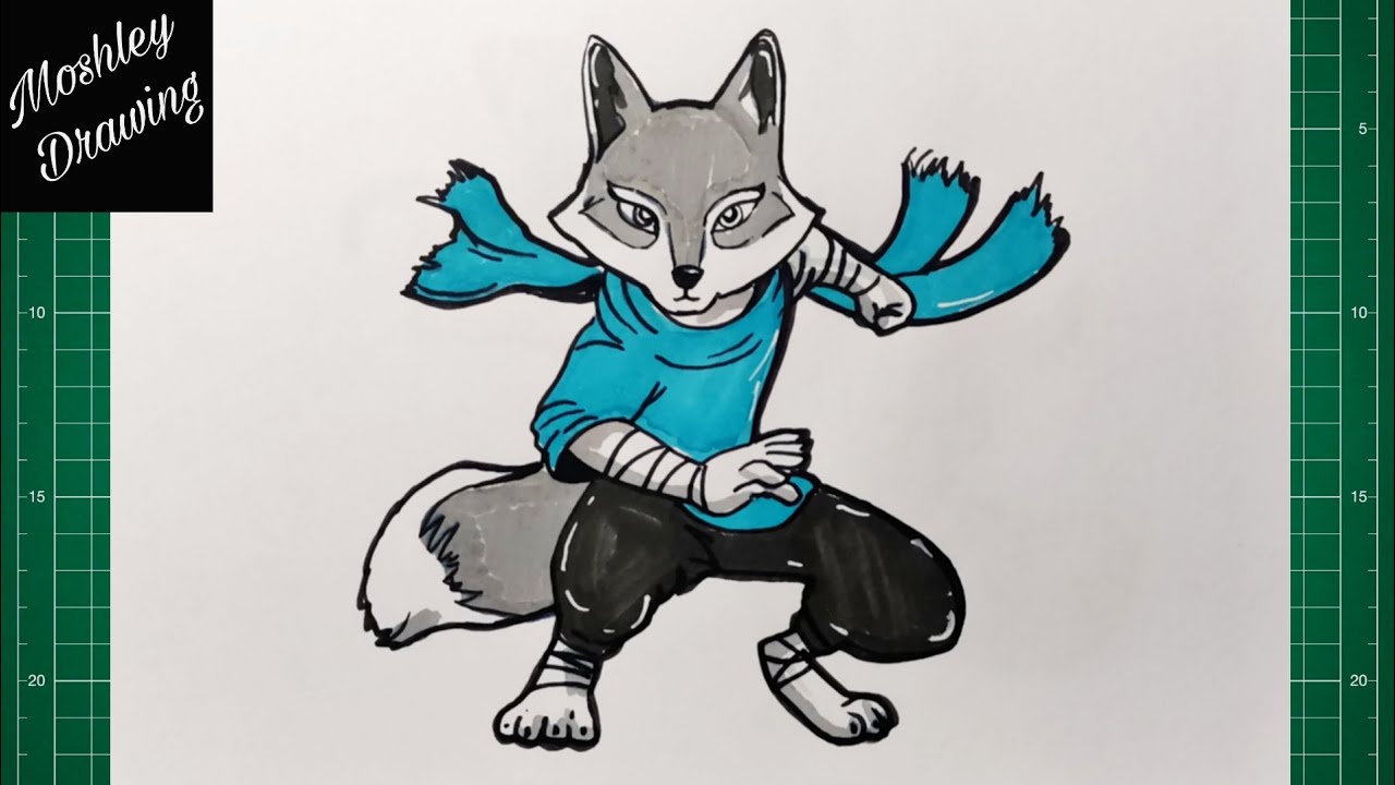 How to Draw Zhen from Kung Fu Panda - YouTube