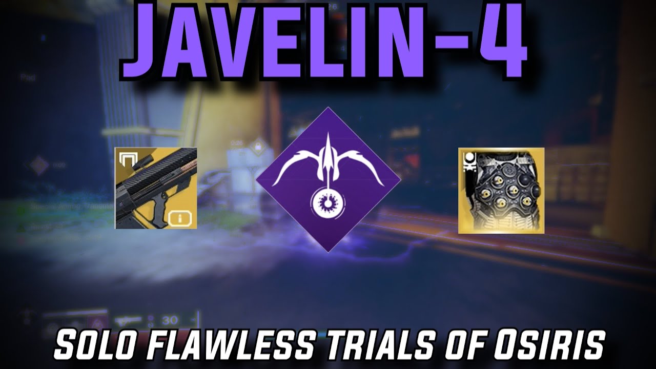 Solo Flawless Trials of Osiris Javelin-4 Void Hunter w/ Graviton Lance ...