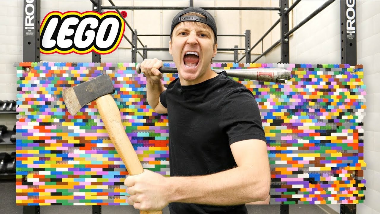 100 LAYERS OF LEGO (DANGER ALERT) UNBREAKABLE WALL - YouTube