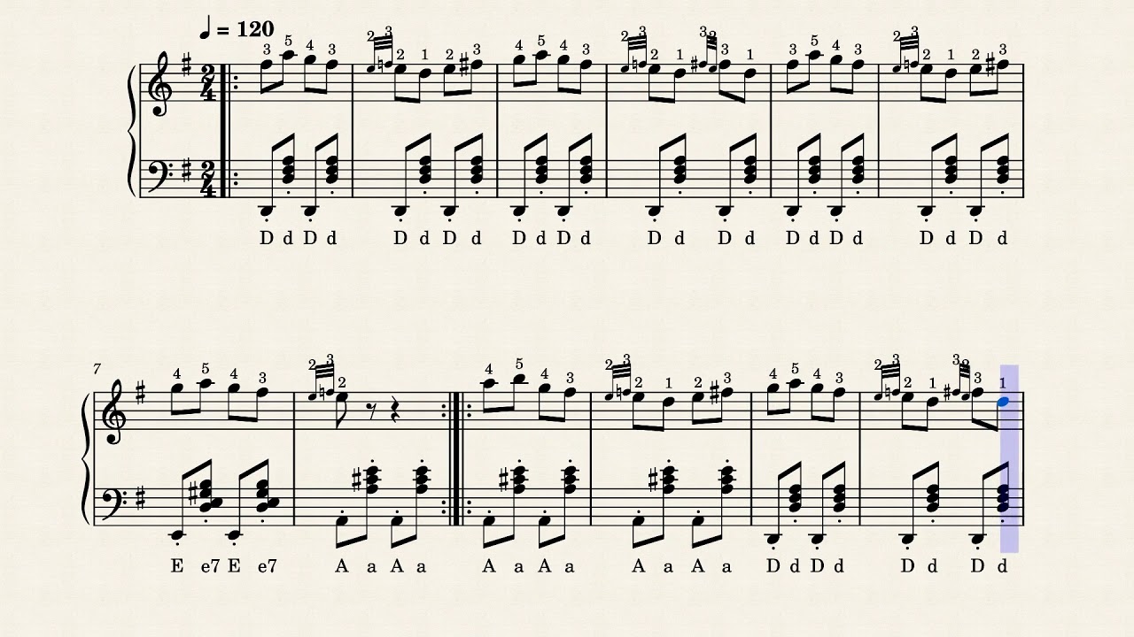 Šetnja kolo - Note - YouTube