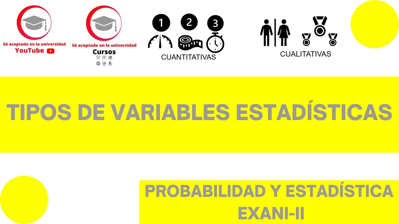TIPOS DE VARIABLES ESTADÍSTICAS | CLASE 2 DEL CURSO DE PROBABILIDAD Y ...