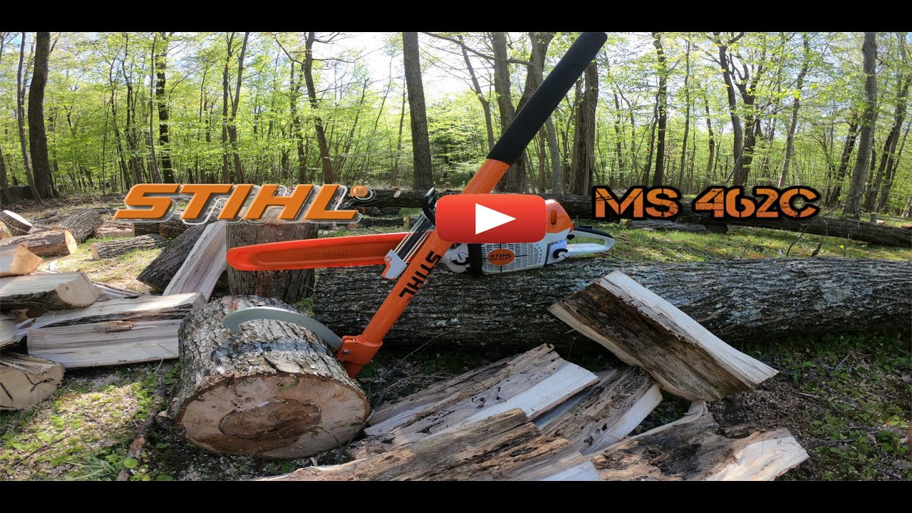 New Chainsaw! #Stihl #Ms462c Cutting some big Red oak and working up a ...