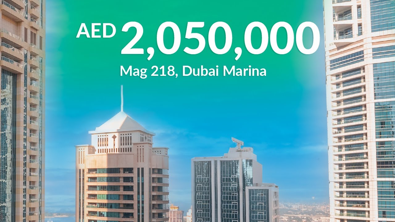 Stunning 2-Bedroom Apartment in MAG 218 Tower, Dubai Marina - YouTube
