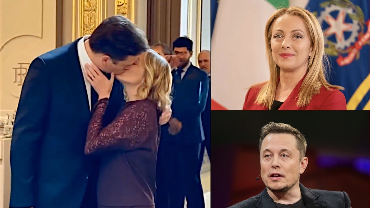 ELON MUSK & Giorgia Meloni Caught KISSING in Paris!? (Viral AI Video ...