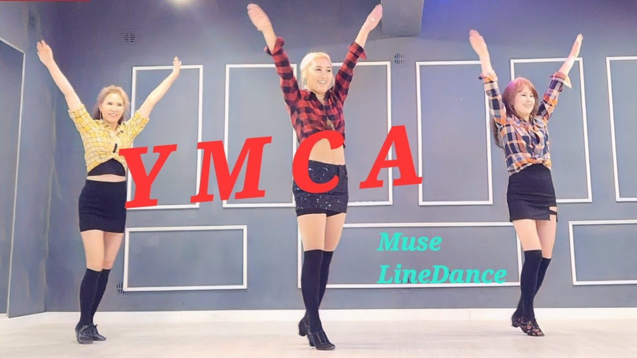 YMCA Line Dance/ Beginner/ MUSE Line Dance - YouTube