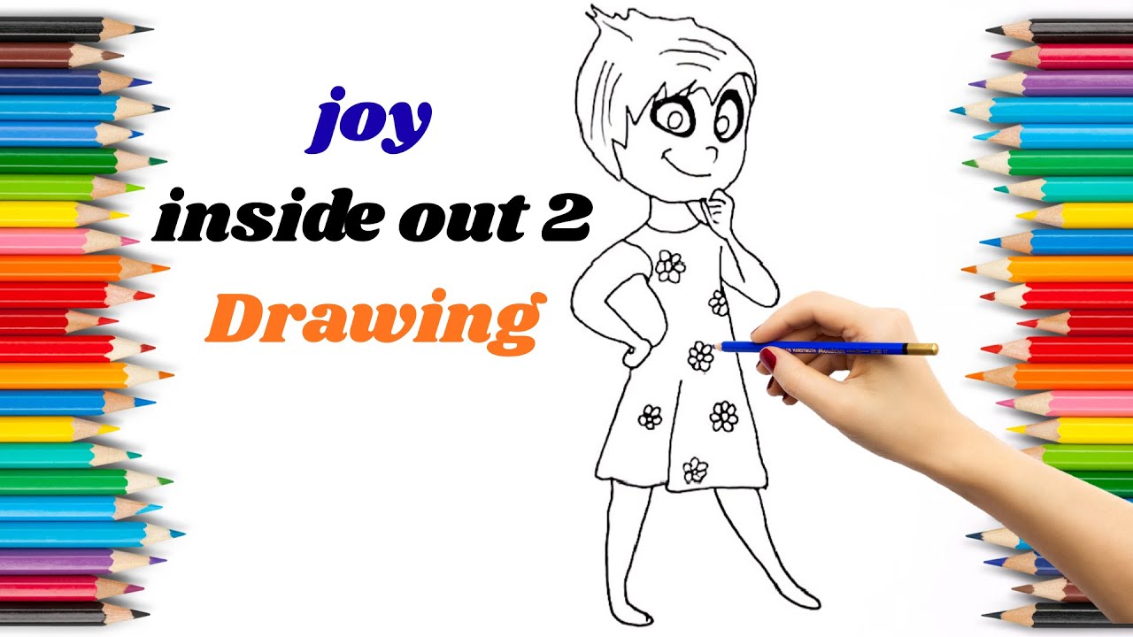 Joy Drawing and Coloring | Inside Out 2 Character Drawing | Colorology ...