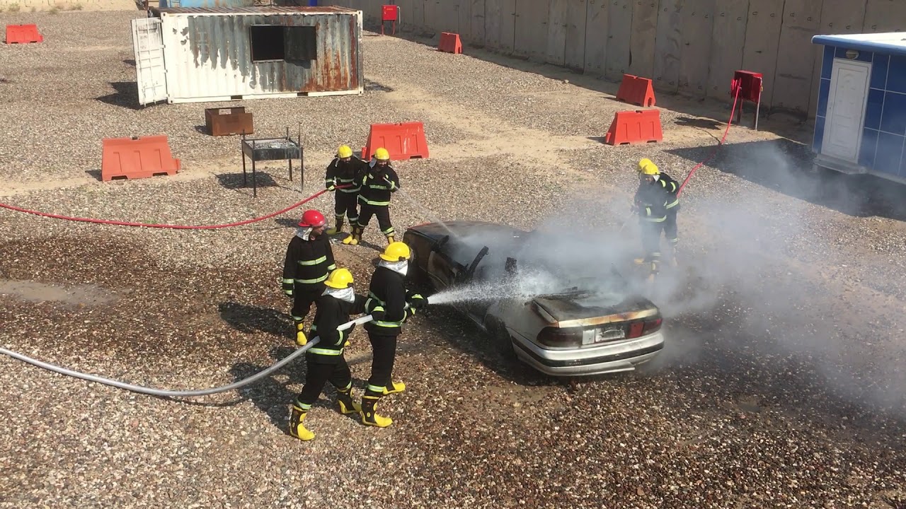 Al Delma firefighting training 1 - YouTube
