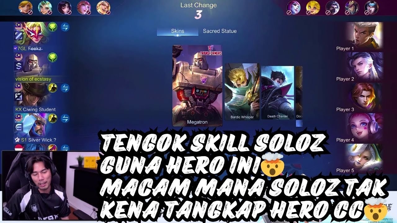 TENGOK SKILL SOLOZ GUNA HERO INI🤯MACAM MANA SOLOZ TAK KENA TANGKAP ...