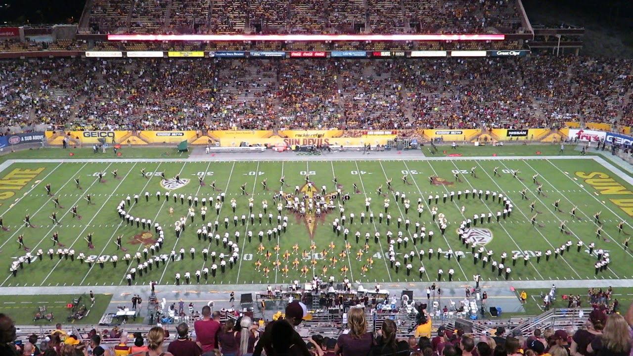 ASU Sun Devil Marching Band Halftime 9/23/2017 - YouTube