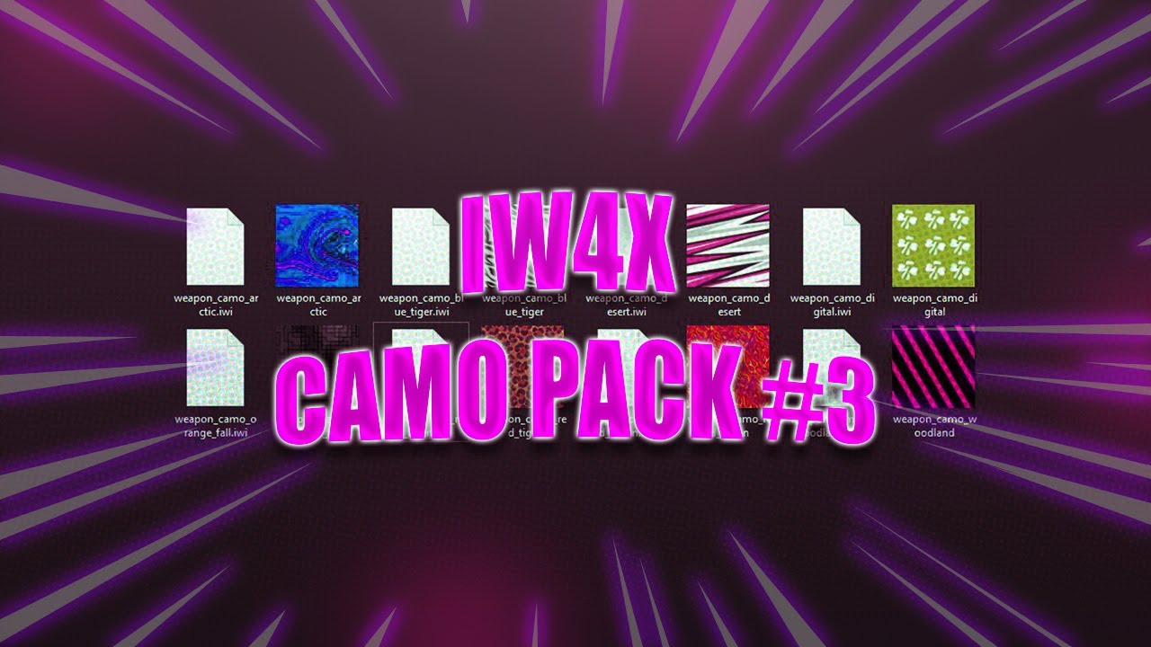 Tewso - iw4x Camo Pack #3 - YouTube