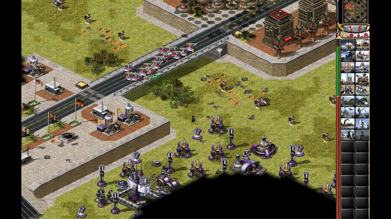 Command and Conquer Red Alert 2 Destruction by Prism Tanks - YouTube