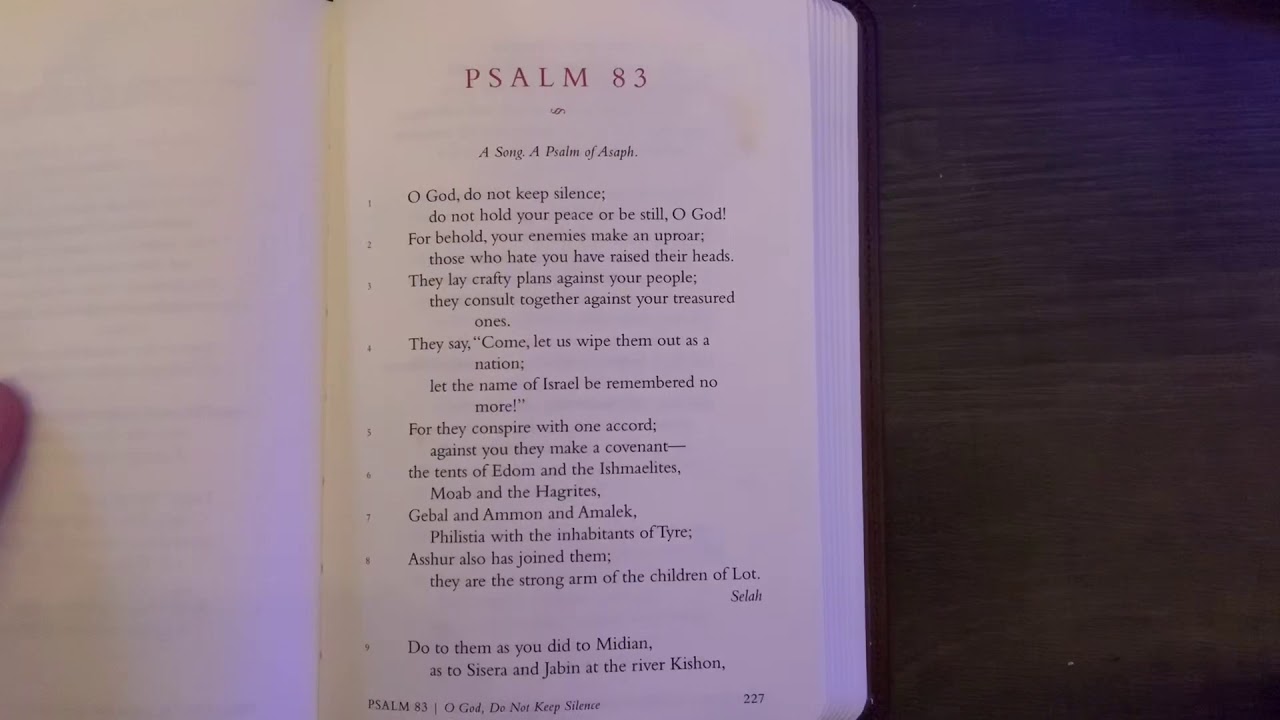 Reading Scripture - Psalm 83 - YouTube