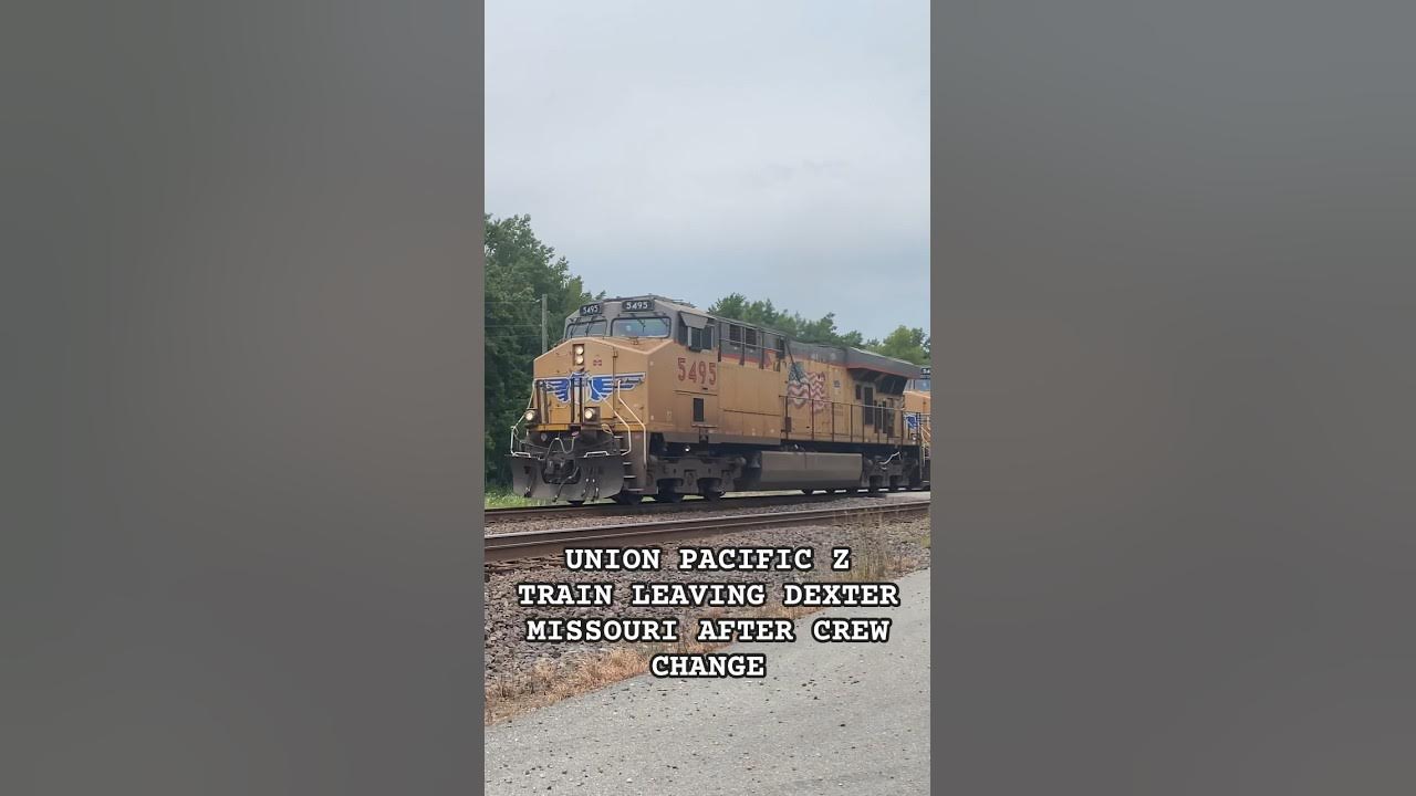UP 5495 leaving Dexter, MO. #up #train #railroad - YouTube