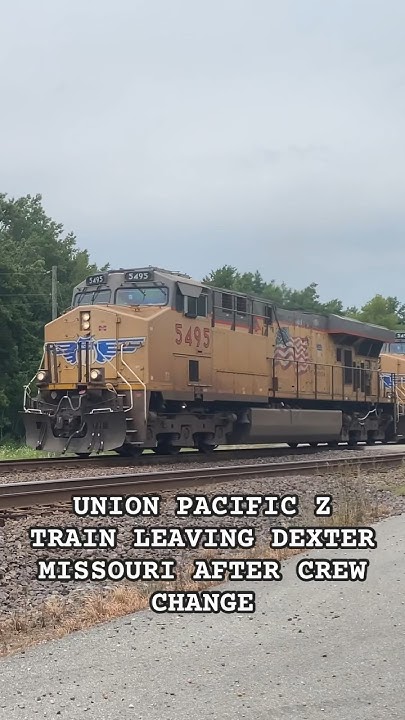 UP 5495 leaving Dexter, MO. #up #train #railroad - YouTube