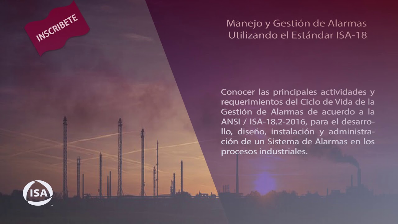 MANEJO Y GESTION DE ALARMAS ISA 18 - YouTube