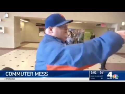 Angry Mets fan at the train station - YouTube