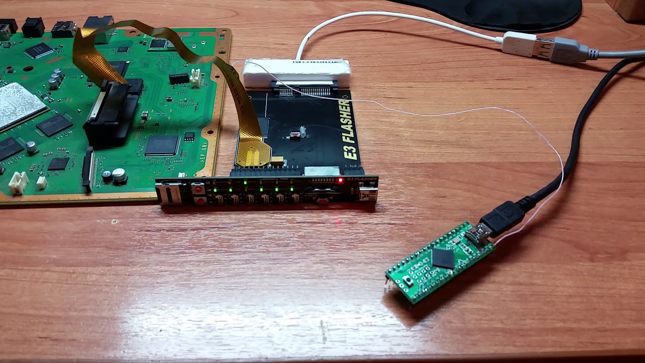 Снятие дампа NOR Flash PS3 Super Slim - YouTube