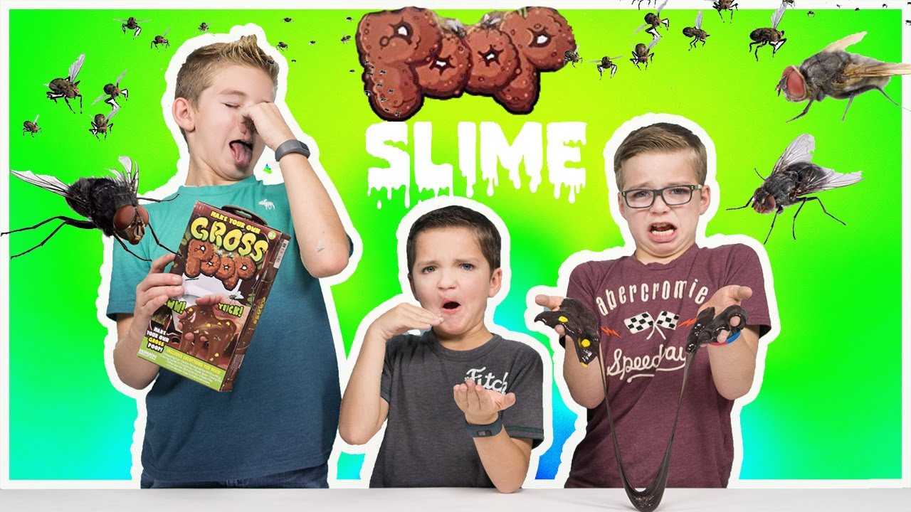 Gross Poop Slime | DIY How To Make Poop Slime for Kids | Disgusting ...