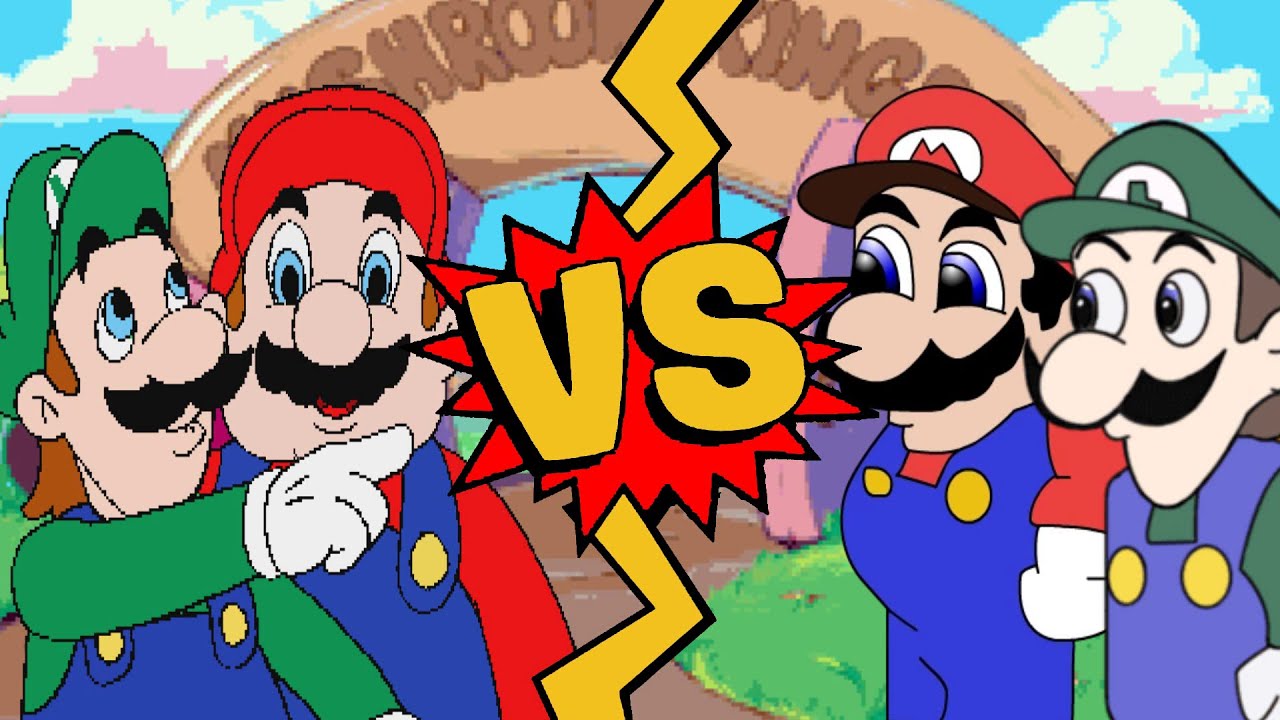 M.U.G.E.N Battles | Hotel Mario/Hotel Luigi vs Weegee/Malleo - YouTube