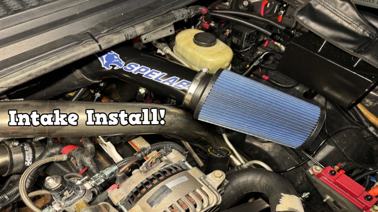 Ford 7.3 Powerstroke SPELAB Cold Air Intake Kit Install - YouTube