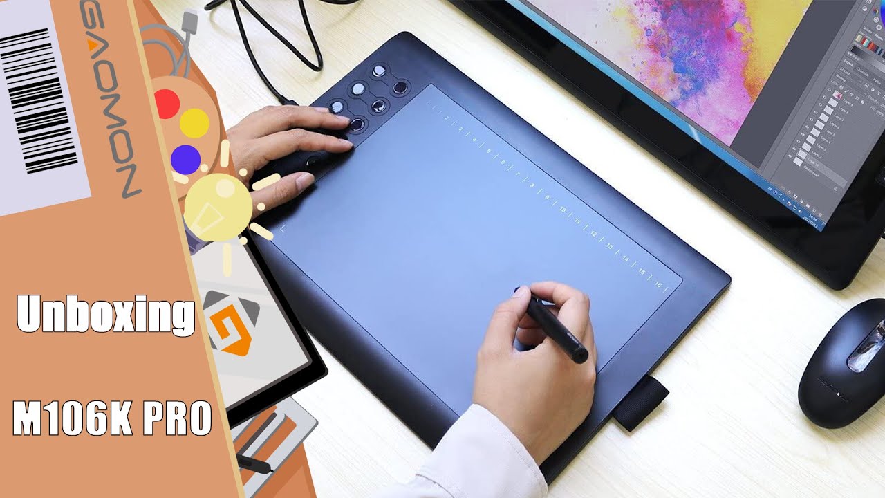 GAOMON M106K PRO Unboxing - The RUNNER UP Of GAOMON Drawing Contest🎁 ...