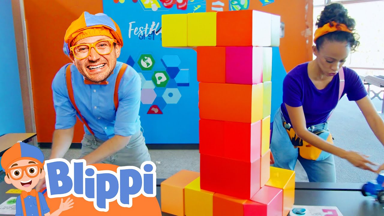 Who can build the biggest Tower? | Blippi | Shows for Kids - Explore ...