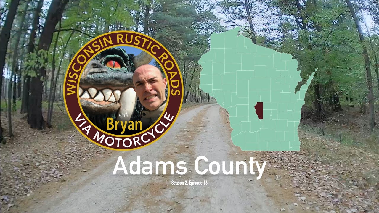 Wisconsin Rustic Roads by Motorcycle - S2E16 - Adams County, R14, R50 - YouTube