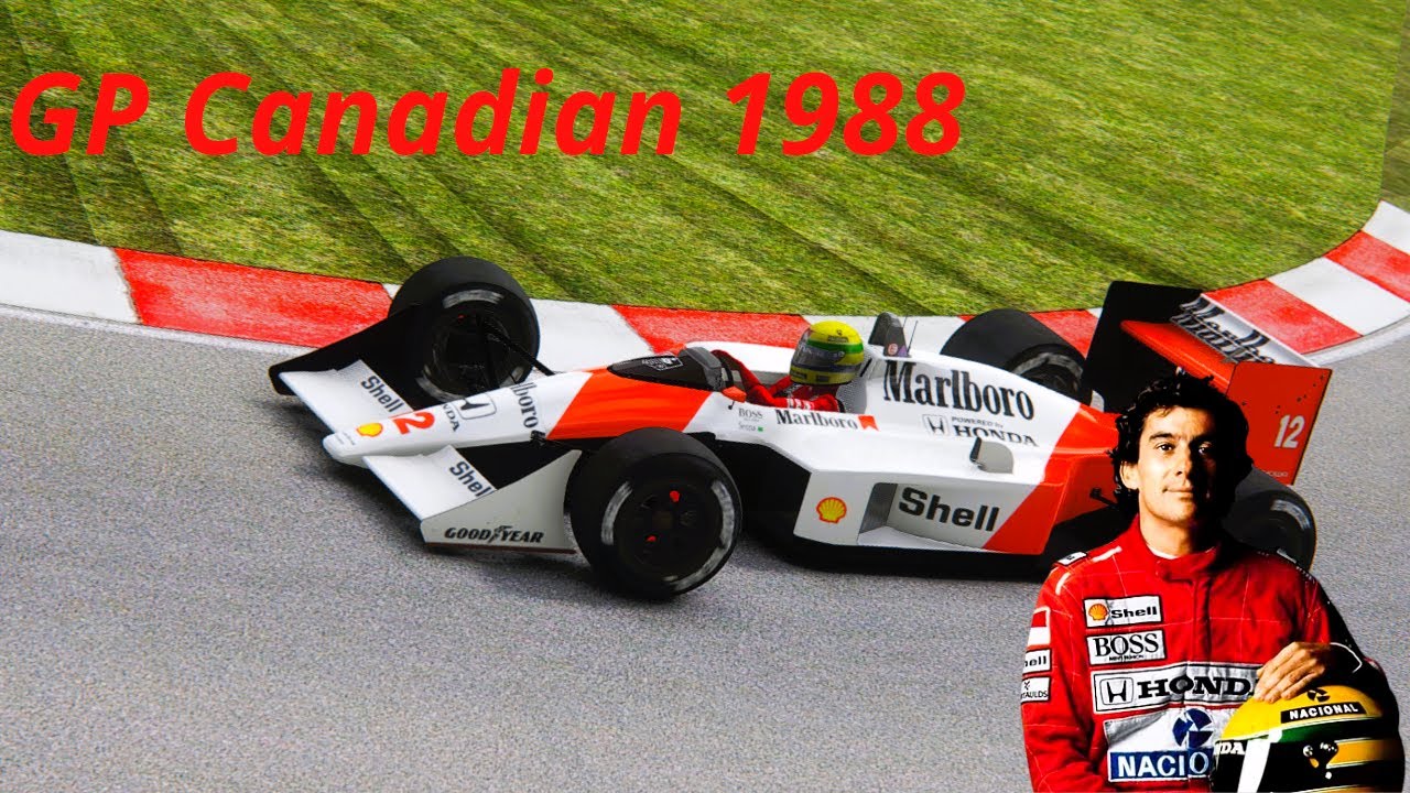 Assetto Corsa: F1 1988 Modo Carreira Ayrton Senna | Série 5 | McLaren MP4/4 | GP Canadian 1988 ...