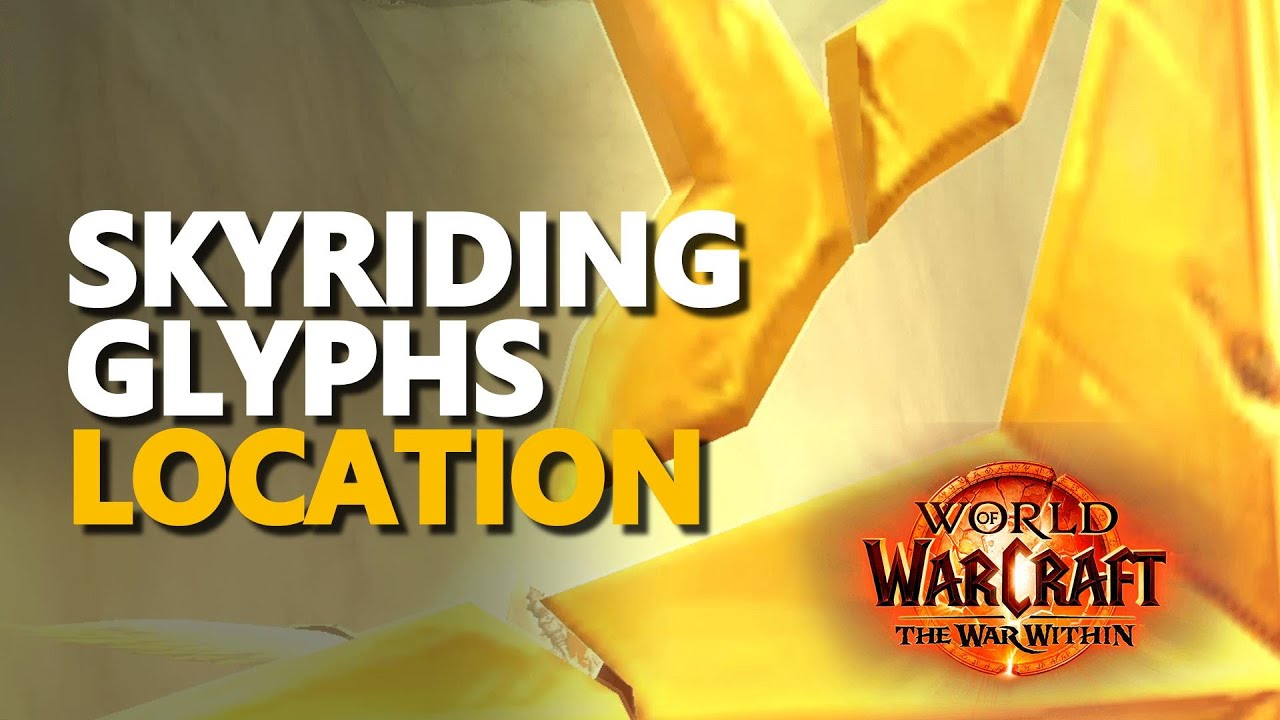 Skyriding Glyphs Ruptured Lake WoW - YouTube