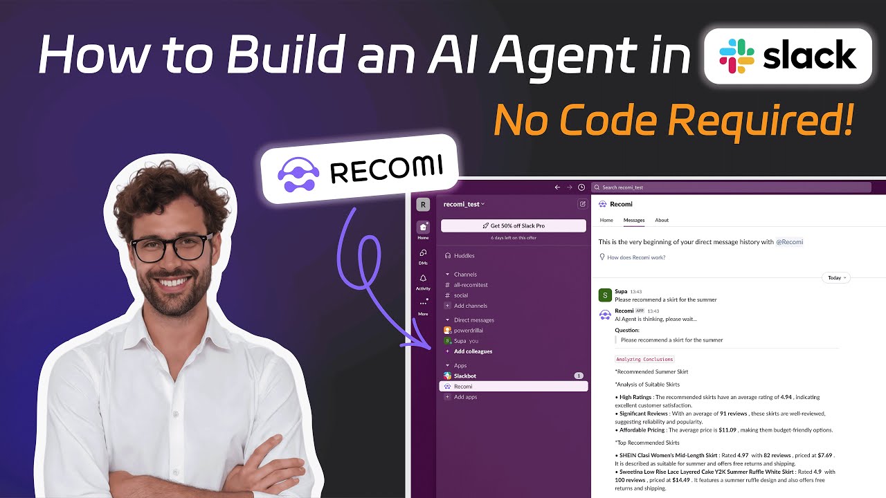 How to Build an AI Agent in Slack (No Code Required!) - YouTube