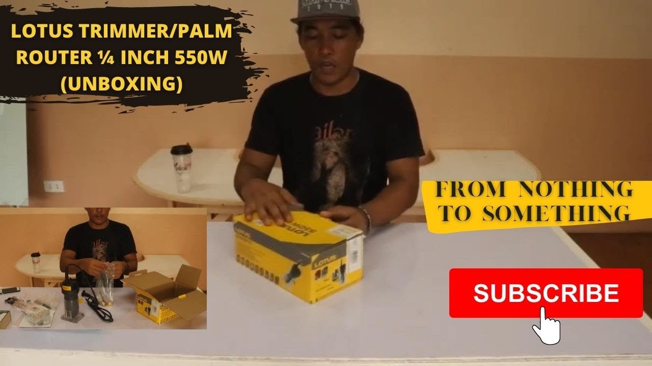 Lotus Trimmer/Palm Router ¼ inch 550W (Unboxing) - YouTube