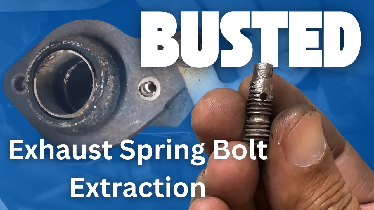 Broken Exhaust Spring Bolt REMOVAL - Unconventional Method - YouTube