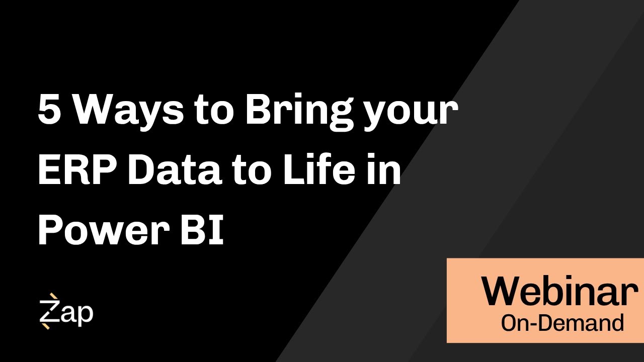 5 Ways to bring your ERP data to life in Power BI - YouTube