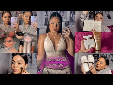 ARRUME-SE COMIGO PARA SAIR| Look, make e cabelo 💆🏻‍♀️ #arrumesecomigo #searrumecomigo #explorar