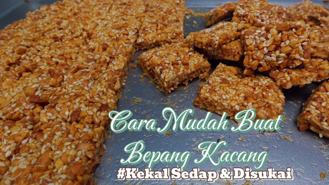 Cara Buat Bepang Kacang Mudah 😋😋 | Crunchy Peanut Cookies - YouTube