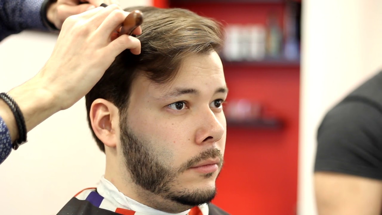 Classic cut using scissors only! - YouTube