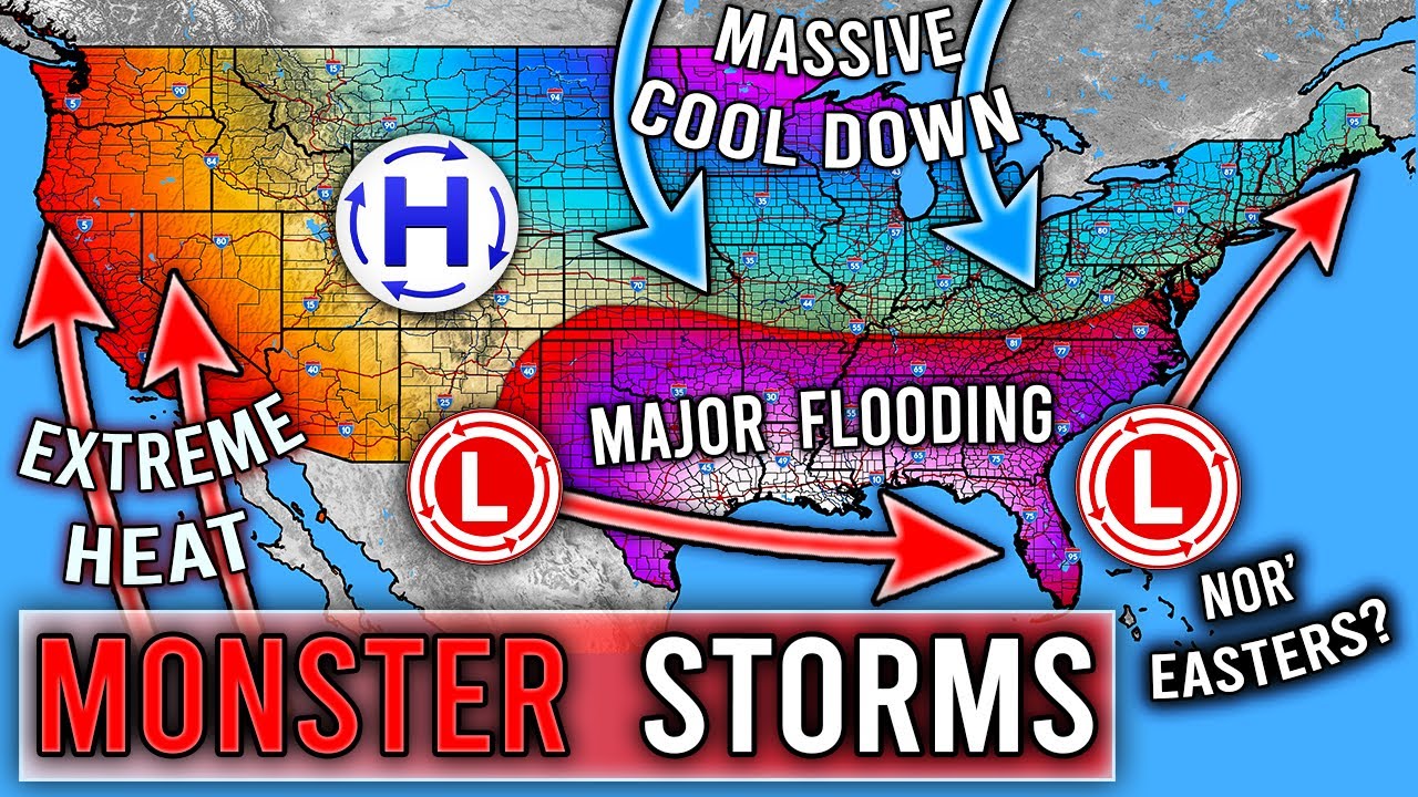 Upcoming MONSTER Storms to Bring MAJOR Flooding? MASSIVE Cool Down and ...