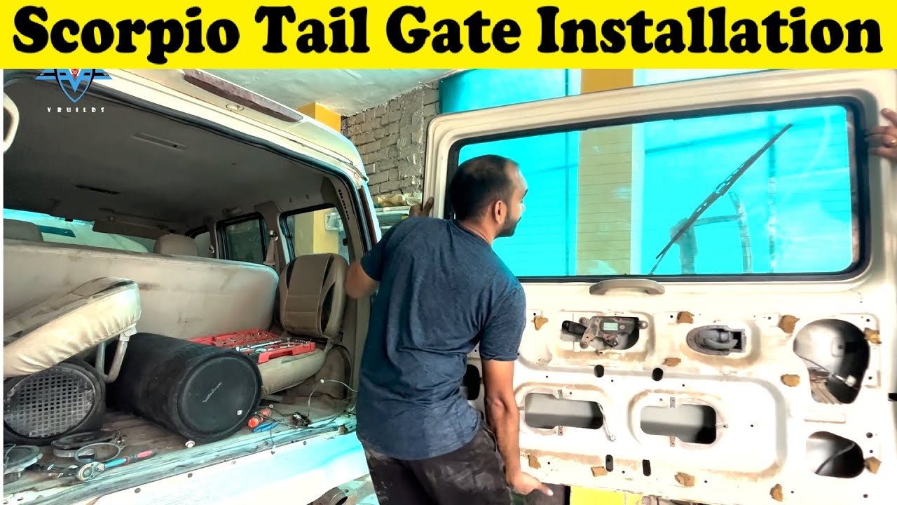 Scorpio Classic Tail gate installation: Part 1 - YouTube