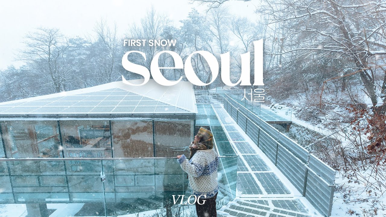 a Hidden winter escape in Seoul, South Korea | Inwangsan Library in the ...