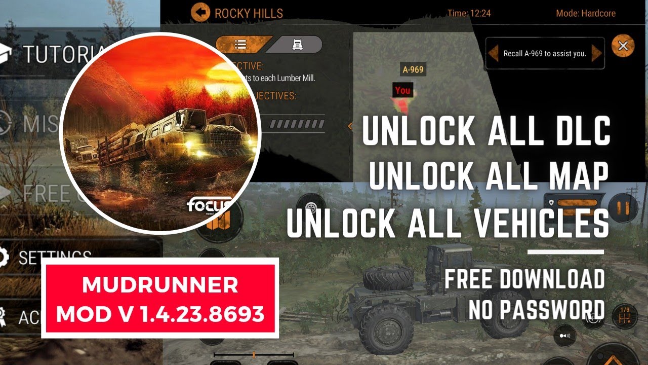 MudRunner 1.4.3.8693 Mod Unlock All DLC - Free Download No Password - YouTube
